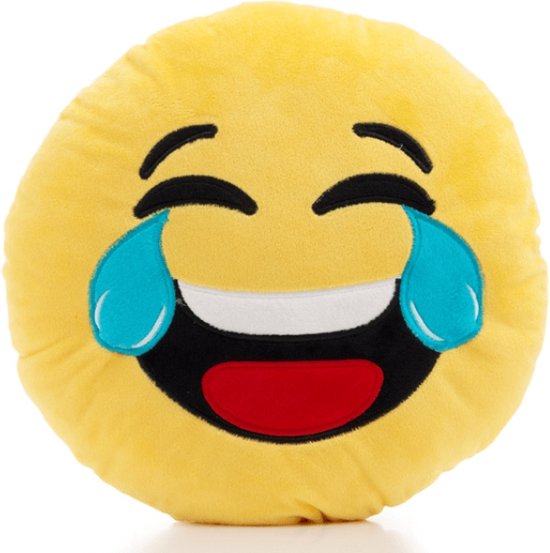 Emoji kussen - Smiley kussen - Emojikussen - Lachen - Huilen ...
