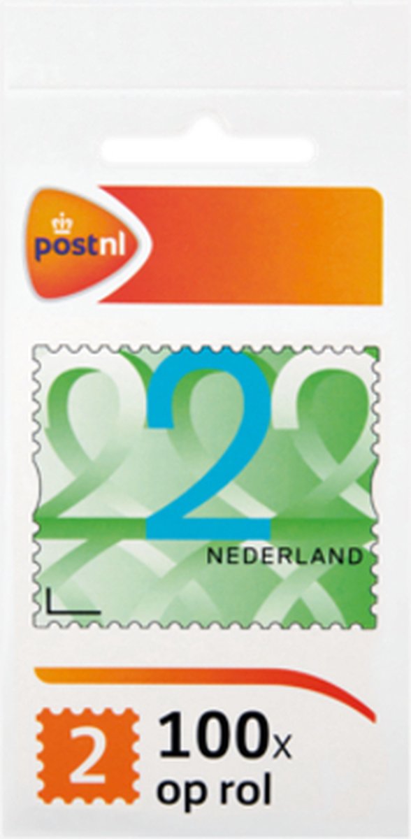 Postzegel NL waarde 2 zelfklevend 100 stuks | bol.com