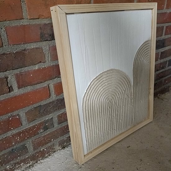 Uniek handgemaakt wanddecoratie decoratie muur tafel abstract 3d gips ...