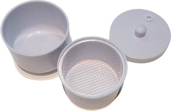 Doosje / Tray voor Tandbeugel - vals gebit - Reiniging - Ontsmetting ...