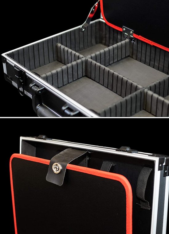 Gereedschapskist, individuele compartimenten, met en zonder rubberen ...