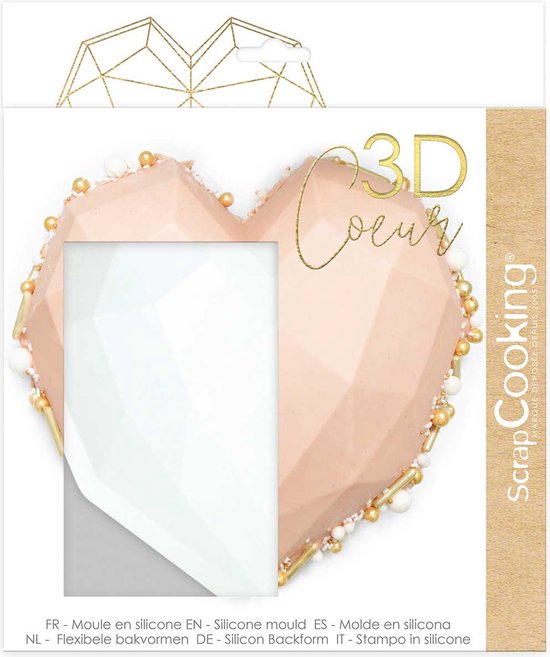 ScrapCooking 3D Siliconen Mal Hart 17,5cm | bol
