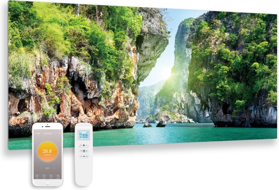 Quality Heating - QH-GD Serie - Bedrukt glazen infrarood paneel ...