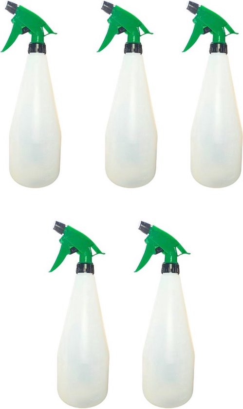 TDL Nederland Spuitflacon - Lege sprayflessen 5 stuks - 1L - Met ...