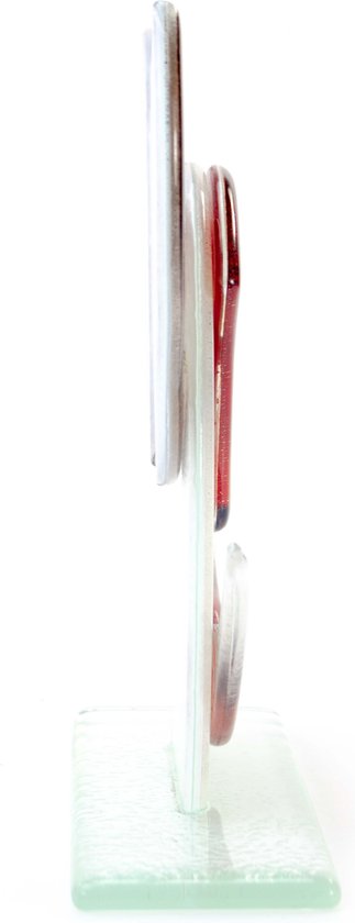 Glassculptuur - Glazen Vos - Glasobject - Sculptuur - Fusing glas Fox ...