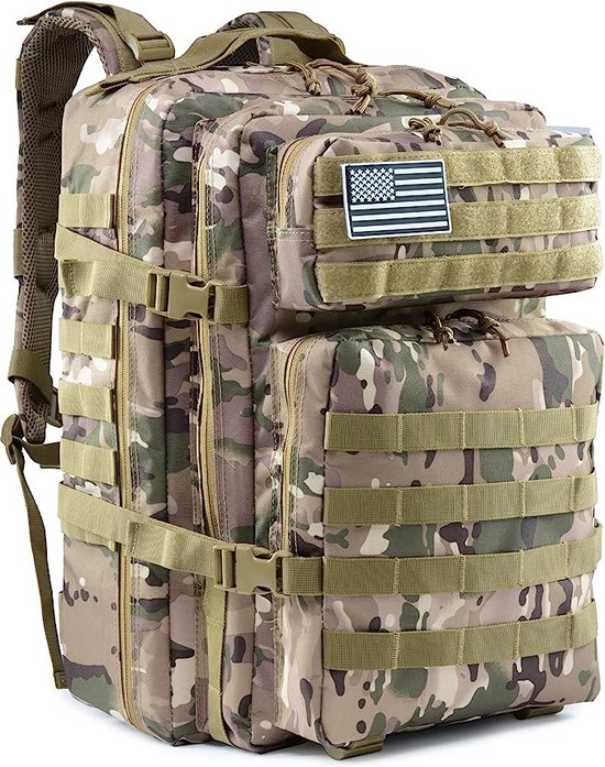 Tactische militaire rugzak grote 45L trekkingrugzak wandelrugzak heren ...