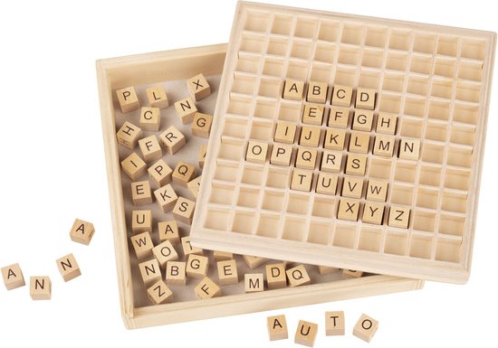 Playtive Leerspel ABC - 101 delig - Hout | Games | bol