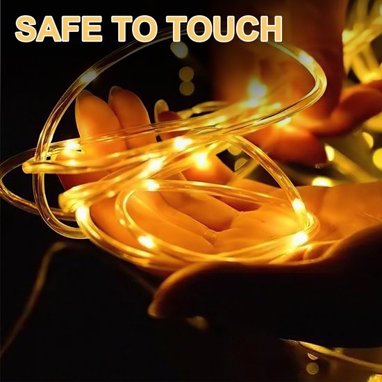 Lichtsnoer Binnen en Buiten – 200 LED -20 meter LED – Op Batterijen – Sfeerverlichting... | bol.com