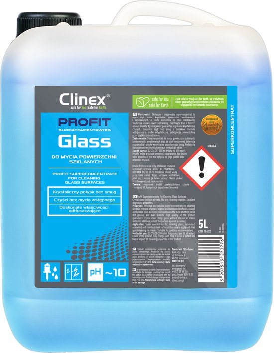 Clinex Profit Glass geconcentreerde glasreiniger 5 liter | bol