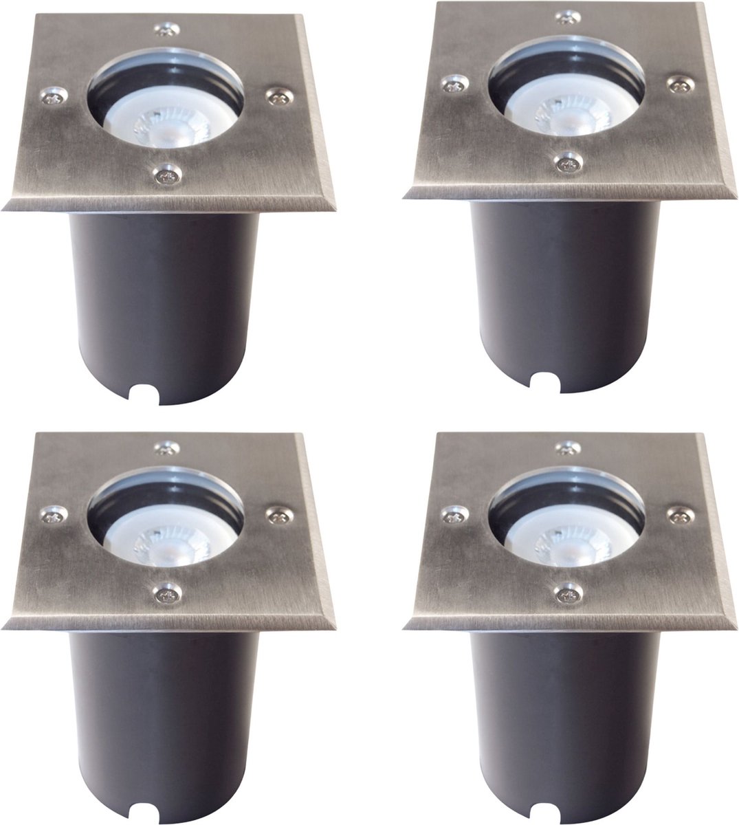 Proventa HeavyDuty LED Grondspots IP67 - Vierkant - 4 x inbouw ...