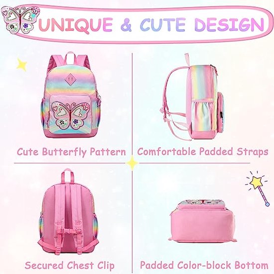 Backpacks Children's Backpack School Backpack Girl 4-6 Years Fit A4 ...