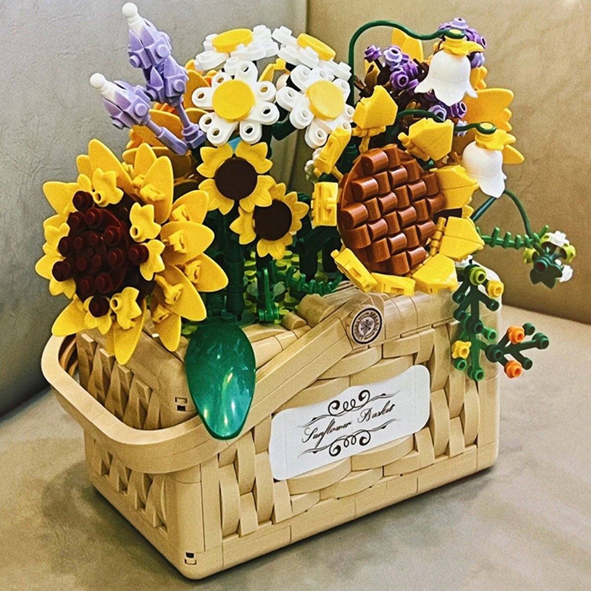 Balody Mandje Zonnebloemen 21072 - Hond - Bouwpakket - Nanoblock ...