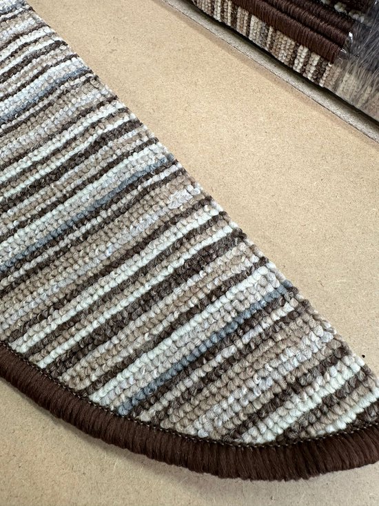 Halve Maantjes voor Trap - Bruin Multi Streep - 15 Stuks - 56x17cm ...