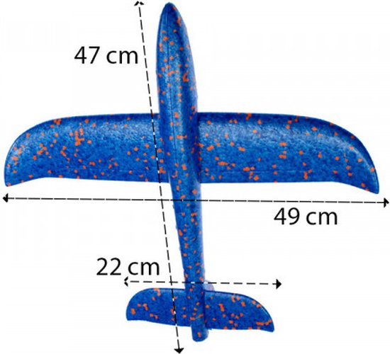 SOROH | Styrofoam plane dart glider groot 47cm | bol