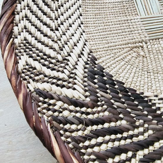 Set van 2 Geweven Muur Mand | 35cm + 40cm | Afrikaanse Muur Decoratie ...