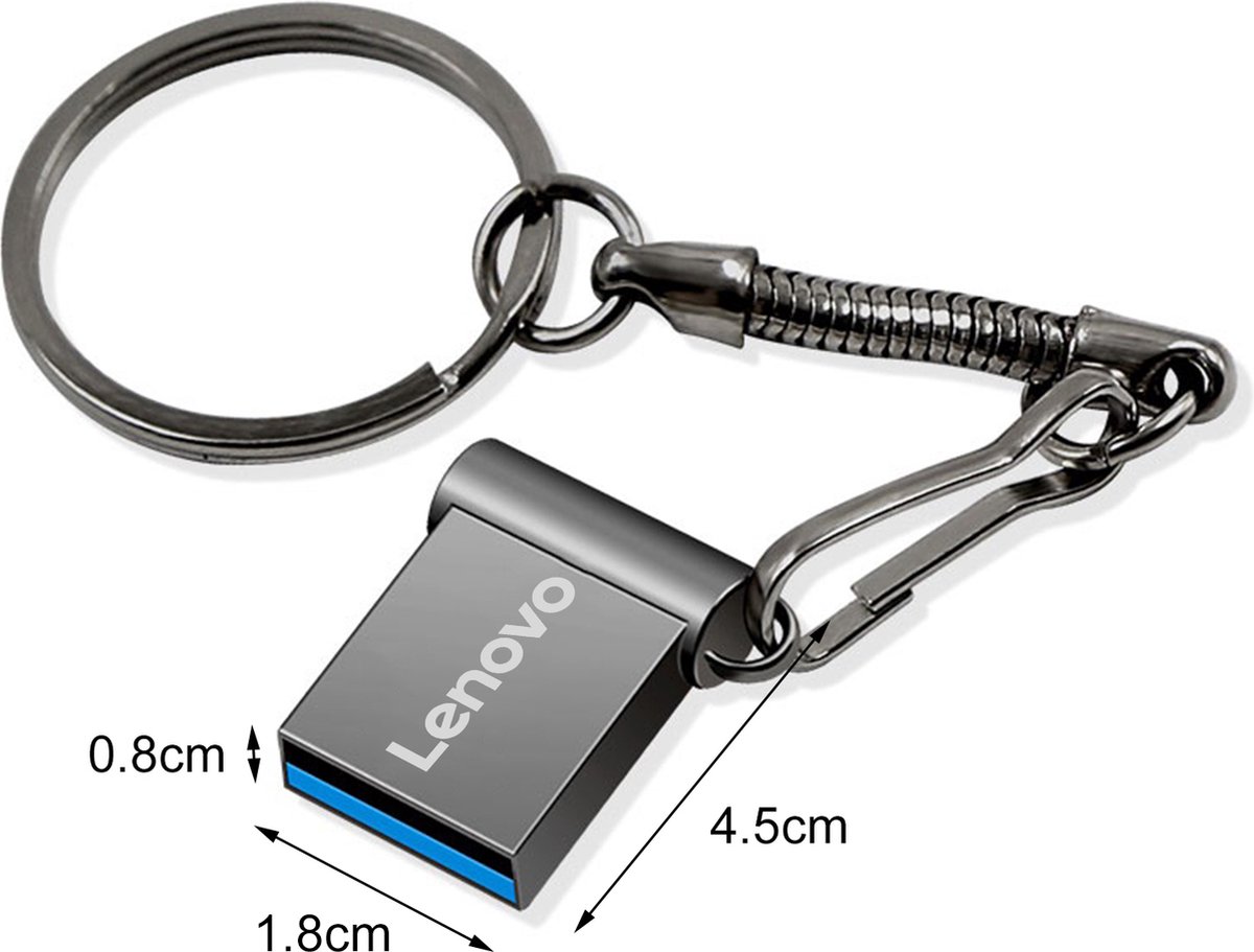 Lenovo Usb stick 3.0 256GB 150Mb/sec + Adapter USB naar Lighting en USB ...