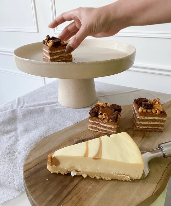 Egg Back Home - Earth Taartplateau - Zand - 27cm | bol.com