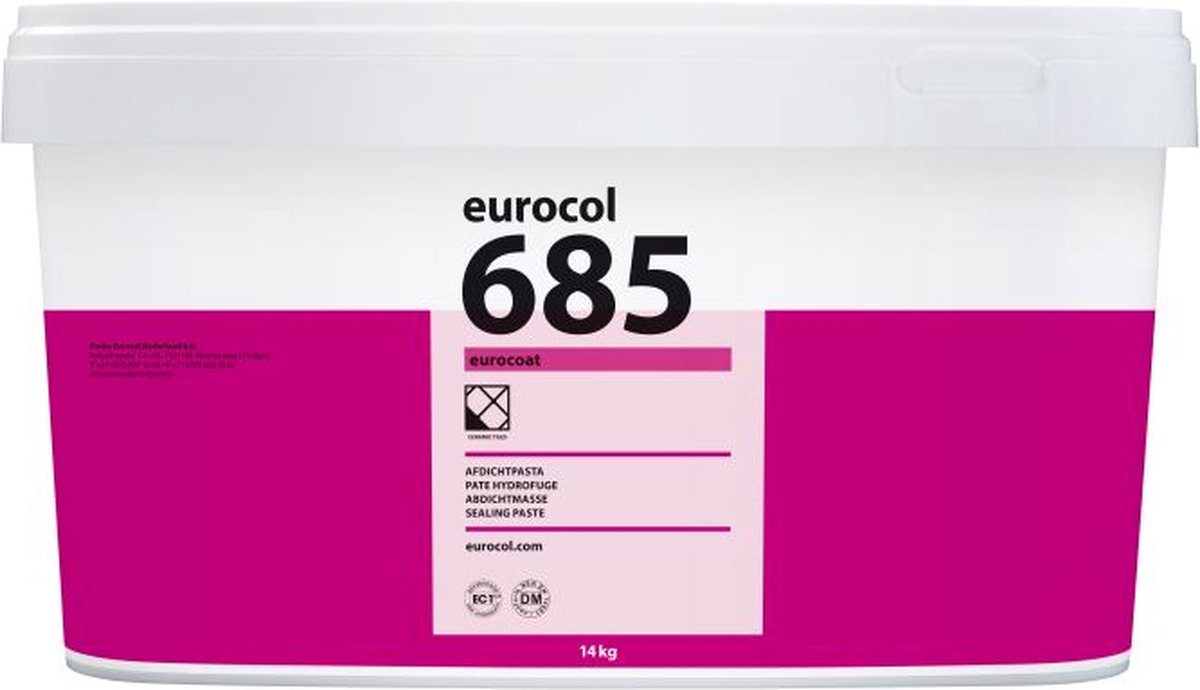 Eurocol 685 Eurocoat waterkerende pasta emmer à 14kg | bol.com