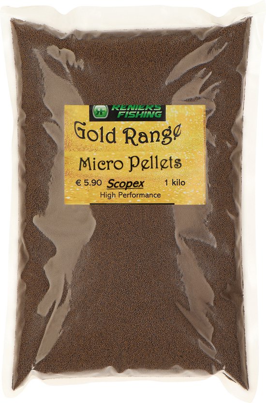 Reniers Fishing Gold Range Method Feeder Micro Pellets 1 Kilo - Smaak ...