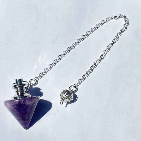 Wellness-House | Pendelketting Punt Amethist | Pendel | Edelsteen ...