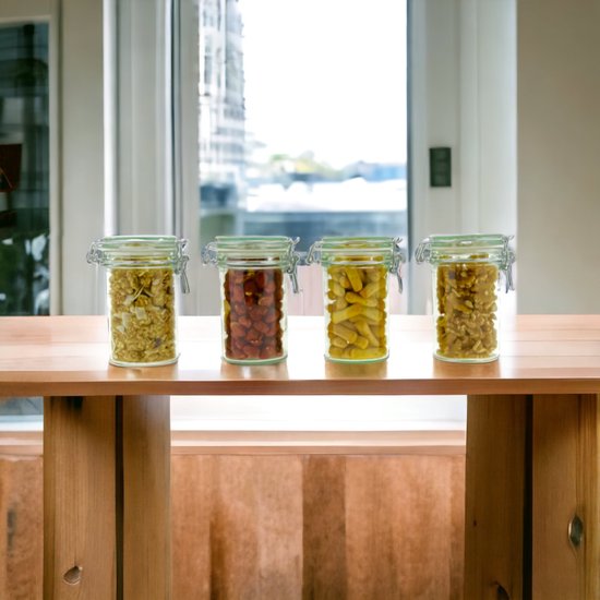 Weckpot voorraadpot beugelpot met degelijke klemsluiting - 500ml - Glas ...