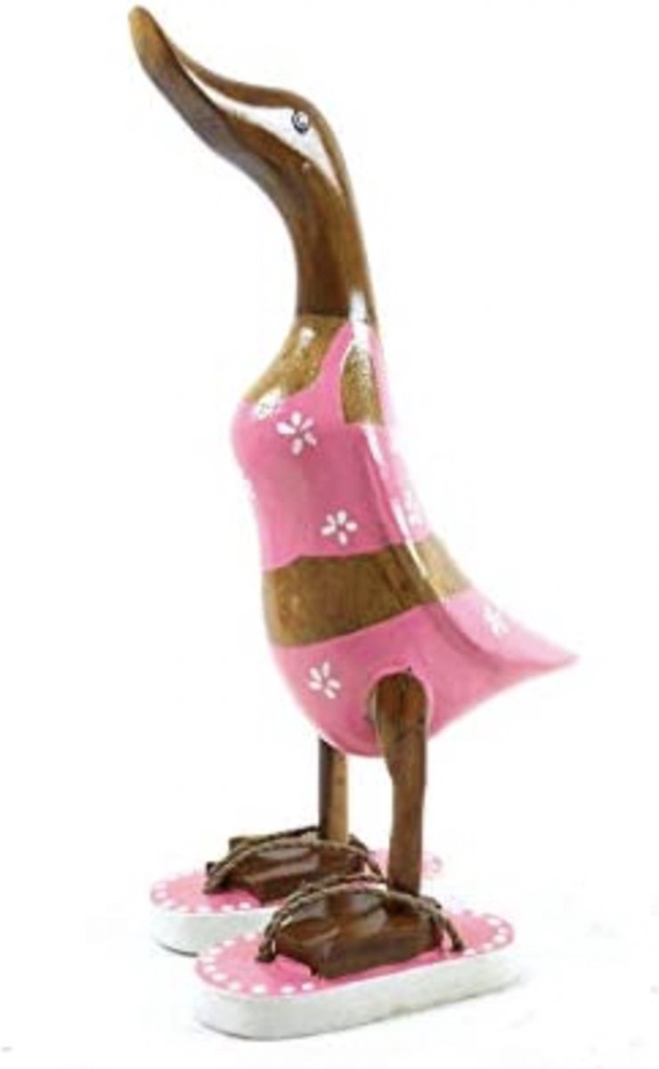 Coco Papaya Decoratieve poot van hout, 35 cm, bikini, roze | bol.com