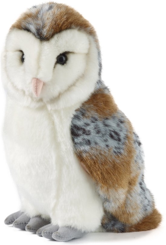 Living Nature Knuffel Uil - Kerkuil - pluche - 30 cm - uilen ...