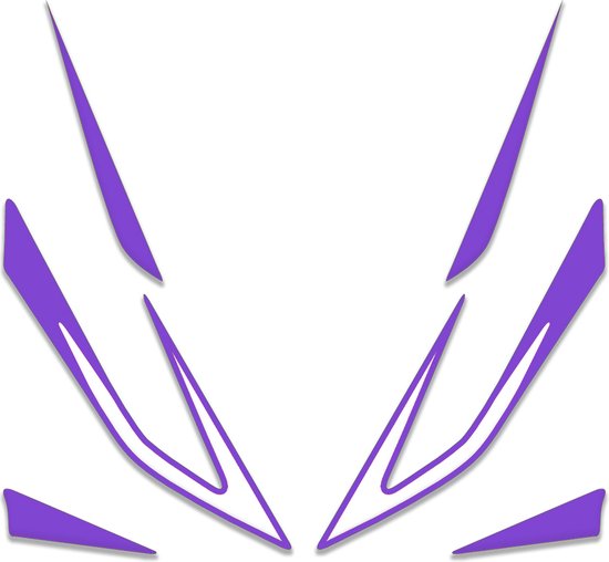 Stickerset Voorkap Piaggio Zip SP Outlined - Paars - Scooter Stickers ...