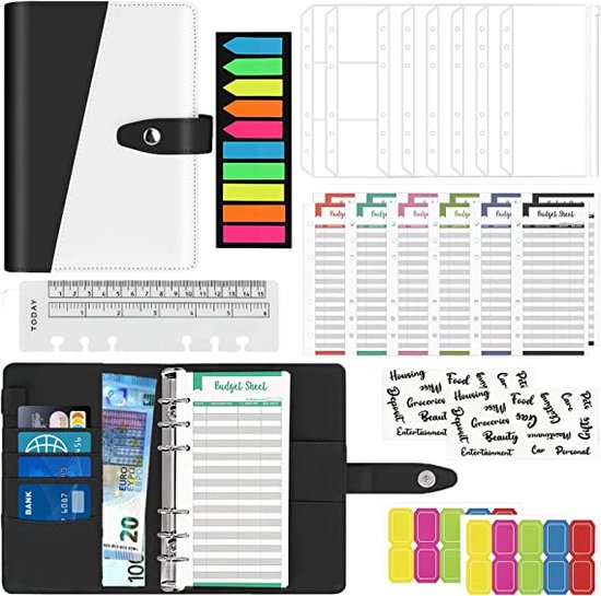 Budgetplanner - Budget planner, money sleeves, ring binder, financial ...