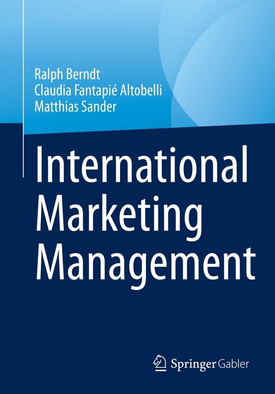 International Marketing Management (ebook), Ralph Berndt | 9783662668009 | Boeken | bol.com