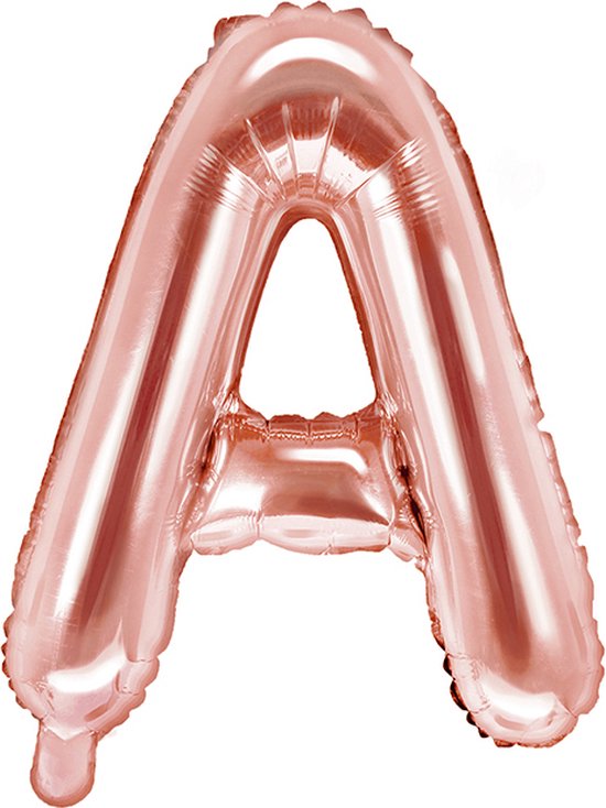 Folieballon Rose Gold Letter A (35 cm) | bol.com