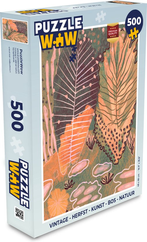 Puzzel Vintage - Herfst - Kunst - Bos - Natuur - Legpuzzel - Puzzel 500 ...