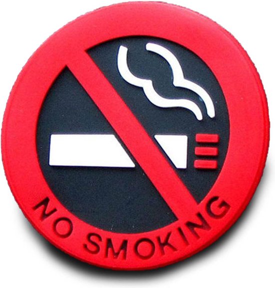 VCTparts No Smoking / Niet Roken in Auto Sticker 5cm Rood Verboden ...