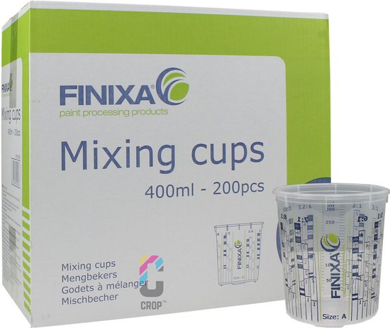 FINIXA Mengbekers 400ml - 200 stuks | bol