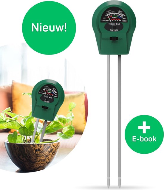 Vulpes Goods® Vochtmeter Planten - 3-in-1 - Vochtigheidsmeter Planten ...