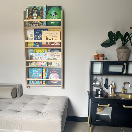 Boekenrek kinderkamer 4 planken | Montessori | toddie.nl | bol.com