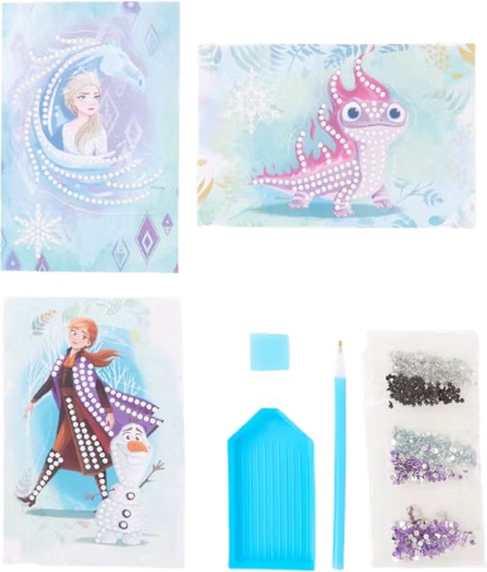 Frozen Diamond Painting - Blauw / Multicolor - Kunststof - Vanaf 3 jaar ...