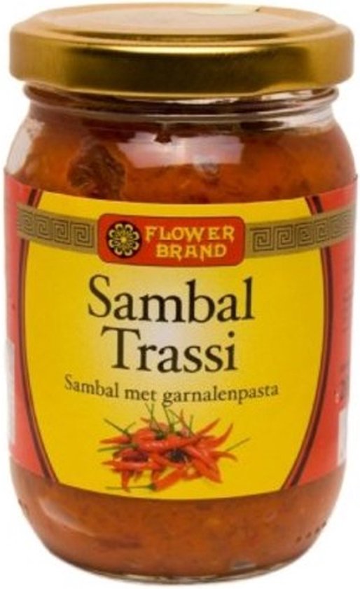 Flowerbrand® | 4 x 200 gram Sambal Trassi | met garnalenpasta | | bol.com