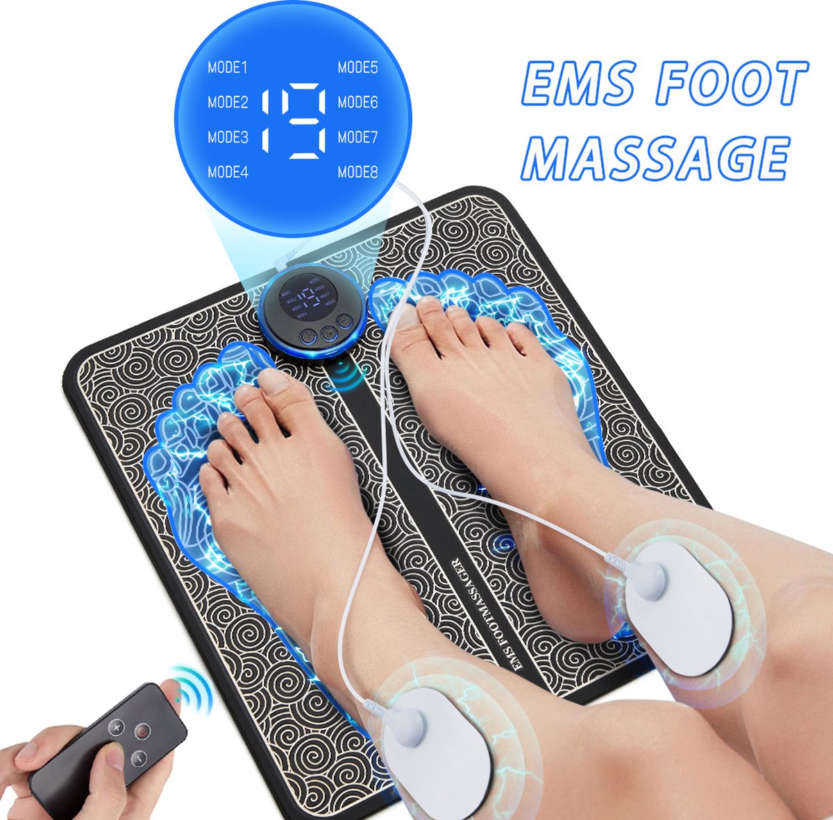 Motionzone Elektrische Ems Voet Massager Pad Verlichting Van Pijn