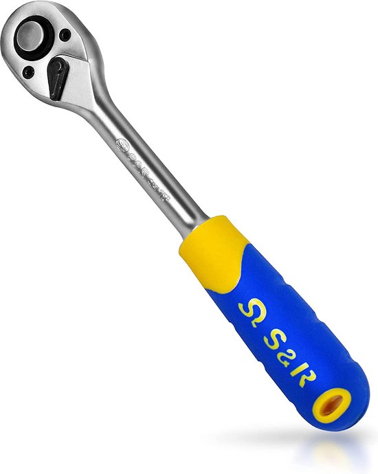 Omschakelbare ratel 1/2 inch, CrV-staal, omschakelbare ratel voor links ...