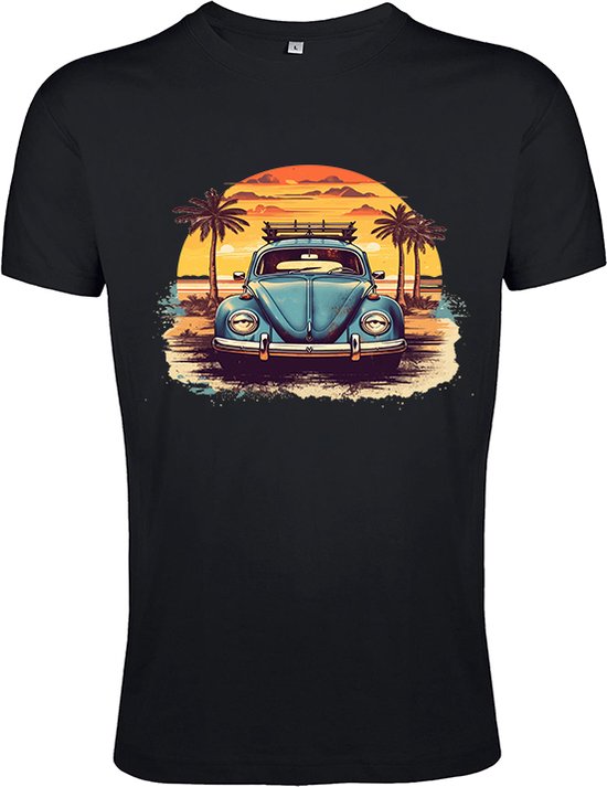 T-Shirt 1-130 VW Kever blauw - xS, Rood | bol