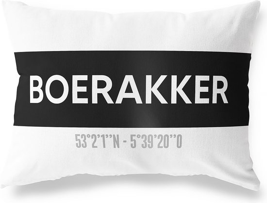Tuinkussen BOERAKKER - GRONINGEN met coördinaten - Buitenkussen ... Tuinkussen BOERAKKER - GRONINGEN met coördinaten - Buitenkussen ...