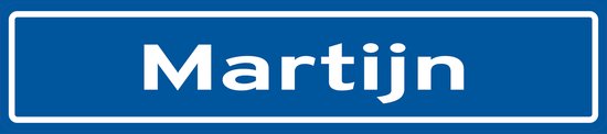 Fotofabriek Straatnaambord Martijn | Straatnaambord met naam | Cadeau ...