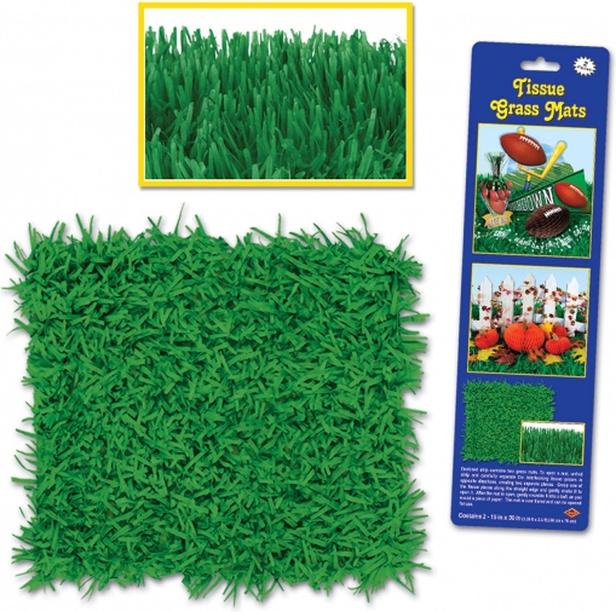 2x stuks Papieren knutsel grasmat 38 x 76 cm - Pasen thema Hobby en ...