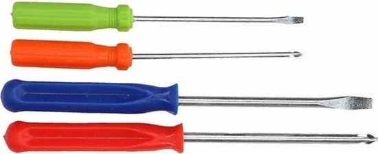 Schroevendraaier set 4 stuks 12-15 cm - Plat en kruiskop ...