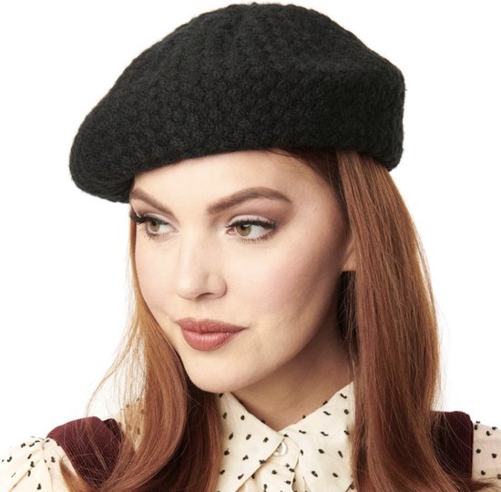 Unique Vintage Adieu Baret Zwart | bol