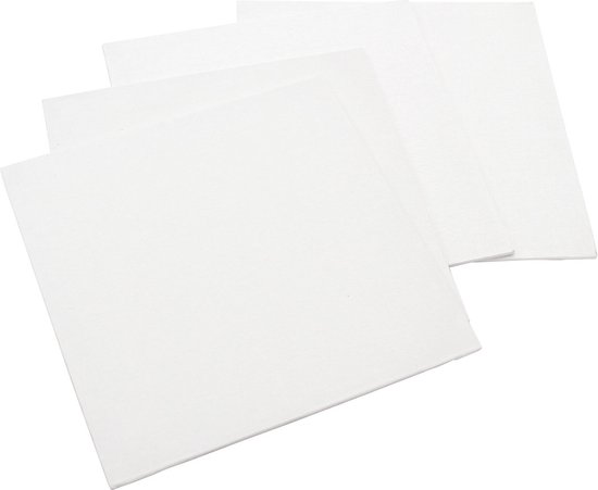 Schilderkarton 20 x 20 cm - per 4 verpakt - 100% katoen - 280g/m2 | bol