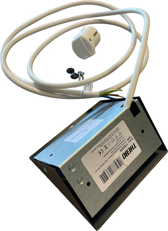 Tweevoudig hoekstopcontact zwart Thebo small | bol