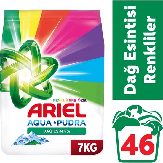 Ariel Aqua Pudra | Poudre à laver de couleur | Pack économique | 7KG ...