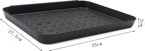 Lekbak voor schoenen, set van 3, schoenenrek, 35 x 27,5 x 3 cm ...